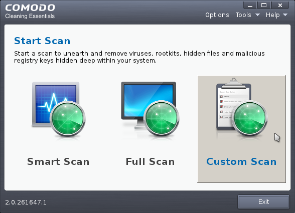 Comodo Cleaning Essentials (CCE) - Custom Scan, Antivirus|comodo Rescue Disk Version 2.0 | The ...